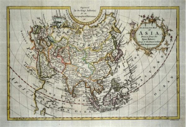 'An ACCURATE MAP OF ASIA' by Sieur Robert De Vaugondy / G. Rollos c ...