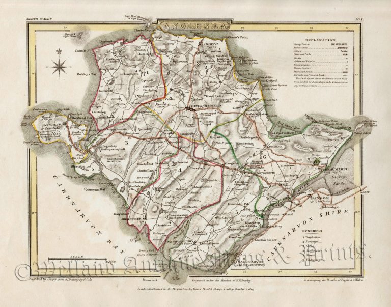 Anglesey Maps / Ynys Mon – Welland Antique Maps
