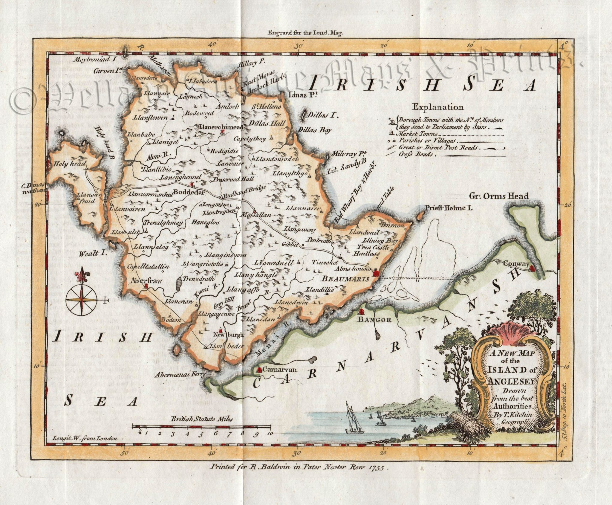 Anglesey Maps / Ynys Mon – Welland Antique Maps