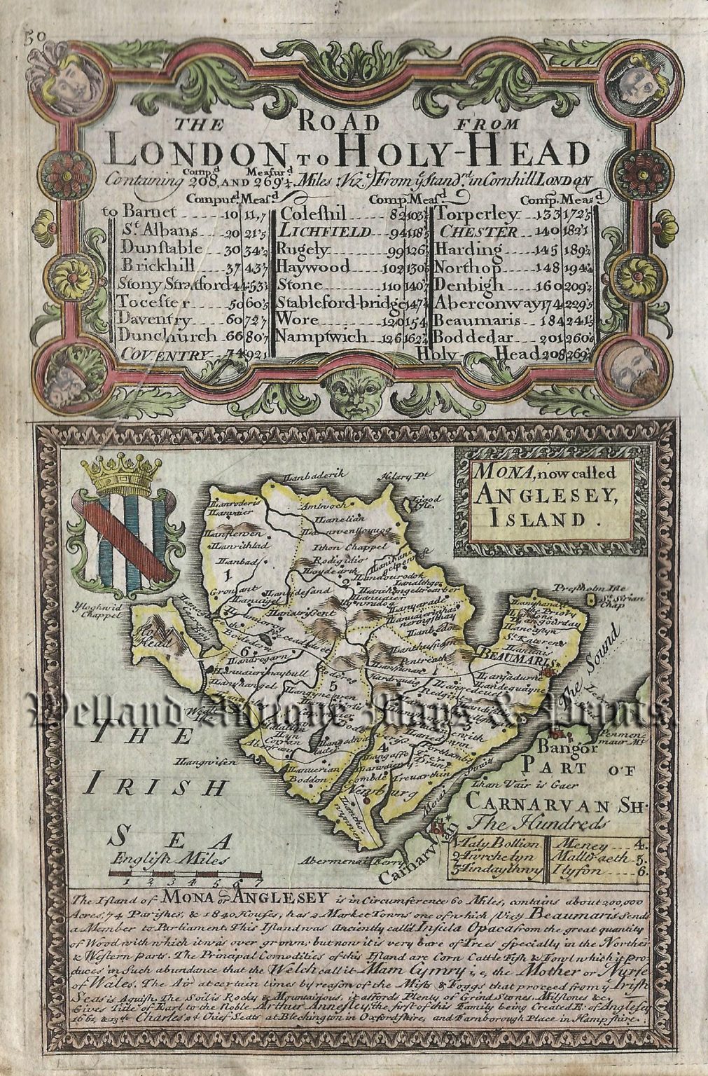 Anglesey Maps / Ynys Mon Archives - Welland Antique Maps