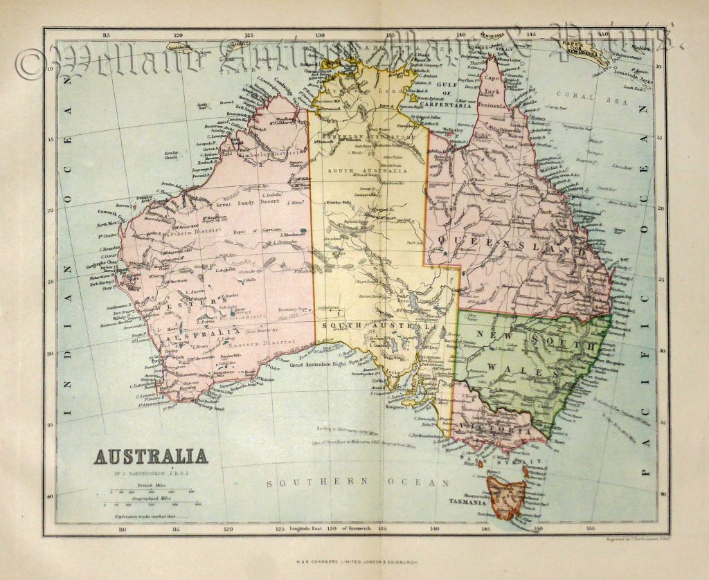 General Maps of Australia Archives - Welland Antique Maps