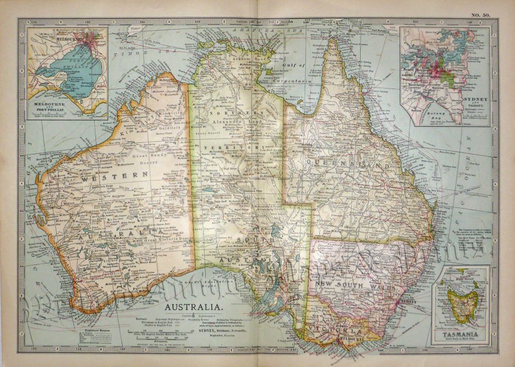 General Maps of Australia Archives - Welland Antique Maps