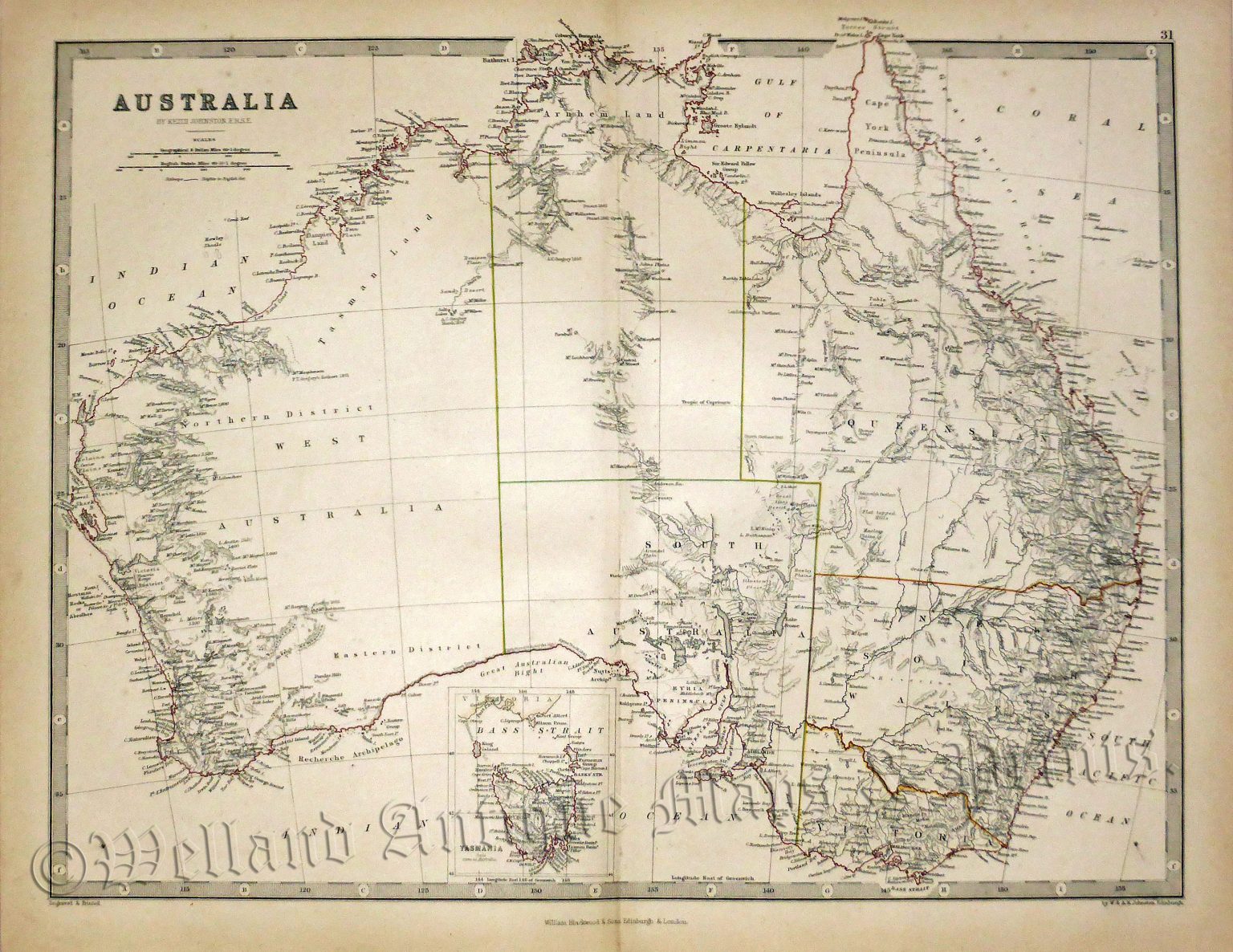 General Maps of Australia Archives - Welland Antique Maps
