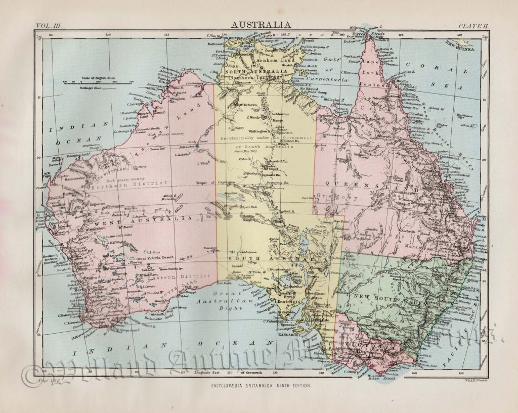 General Maps of Australia Archives - Welland Antique Maps