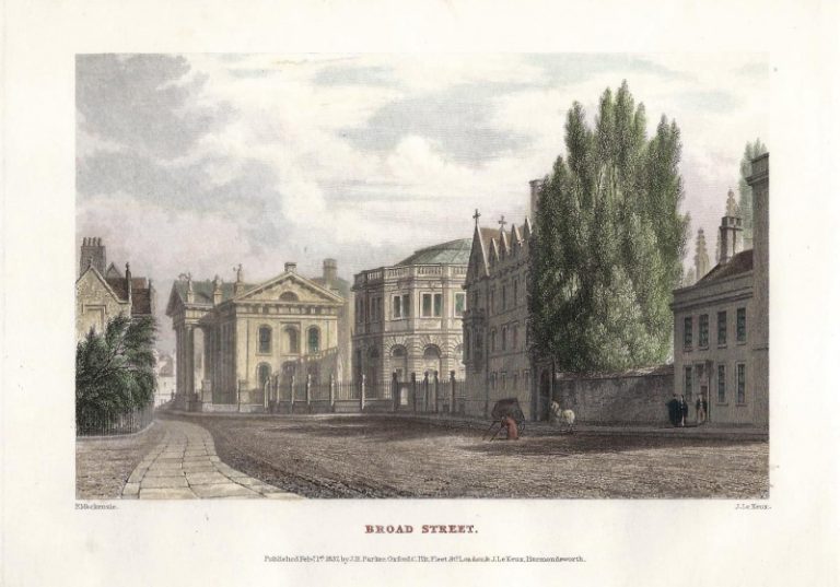 'FISHER ROW AND REMAINS OF OXFORD CASTLE' by E. W. Haslehust c.1910 ...
