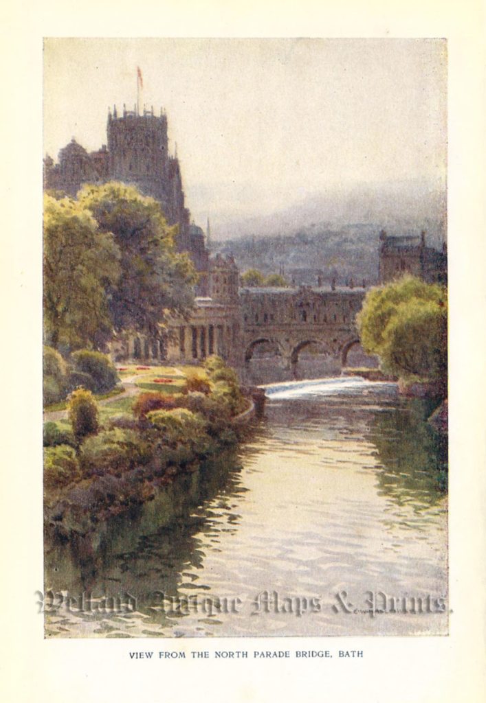‘PULTENEY BRIDGE, BATH’ by E. W. Haslehust R.B.A. c.1940s – Welland ...