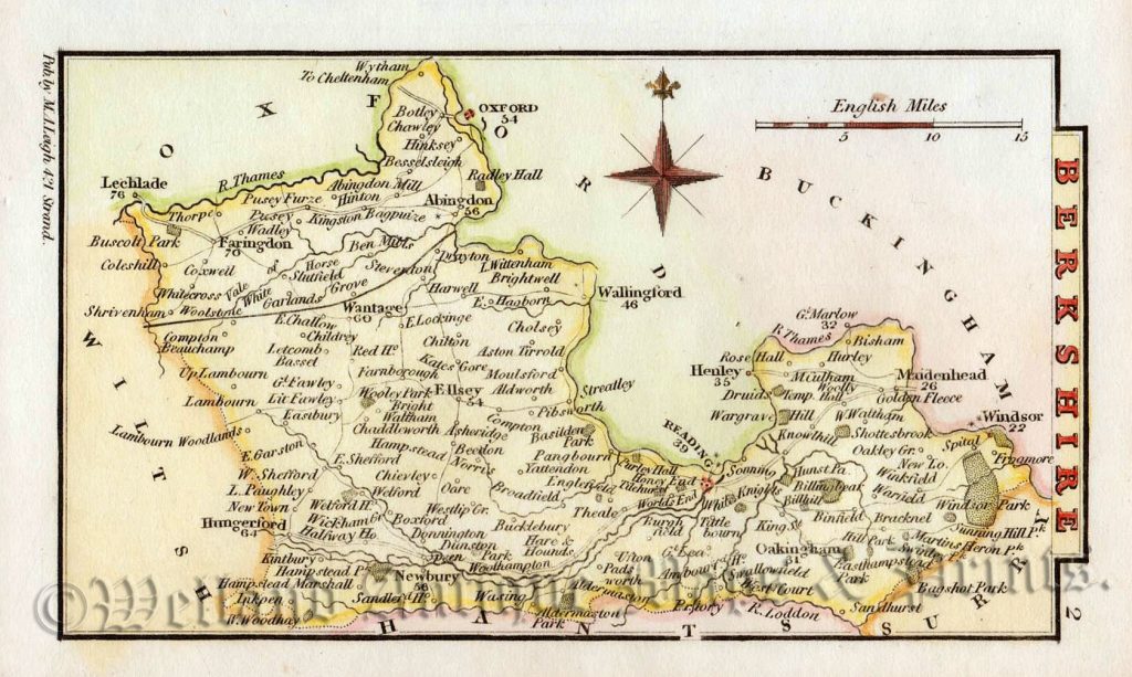 'BERK SHIRE.' by Seller / Grose c.1800 - Welland Antique Maps