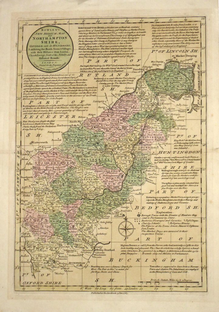 Northamptonshire Maps Archives - Welland Antique Maps