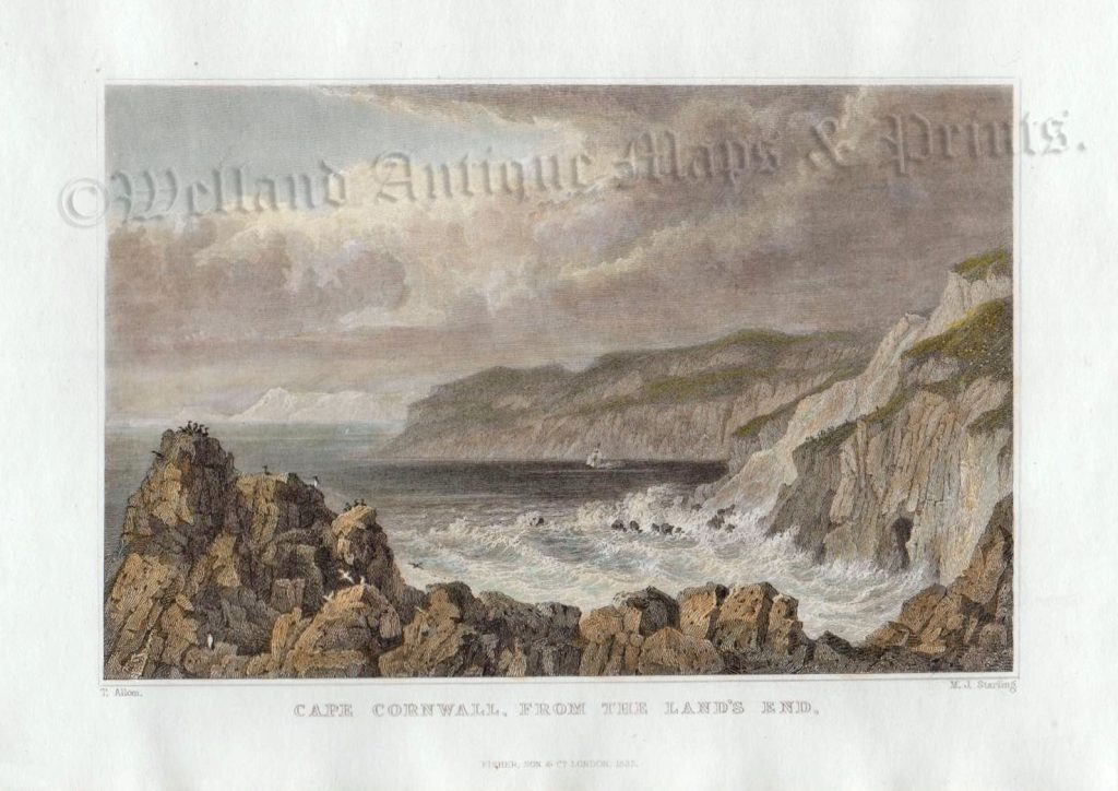 Cornwall Prints Archives - Welland Antique Maps