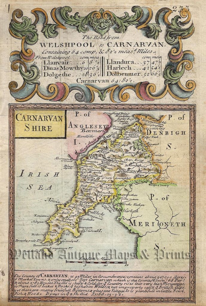 Caernarfonshire Maps Archives - Welland Antique Maps