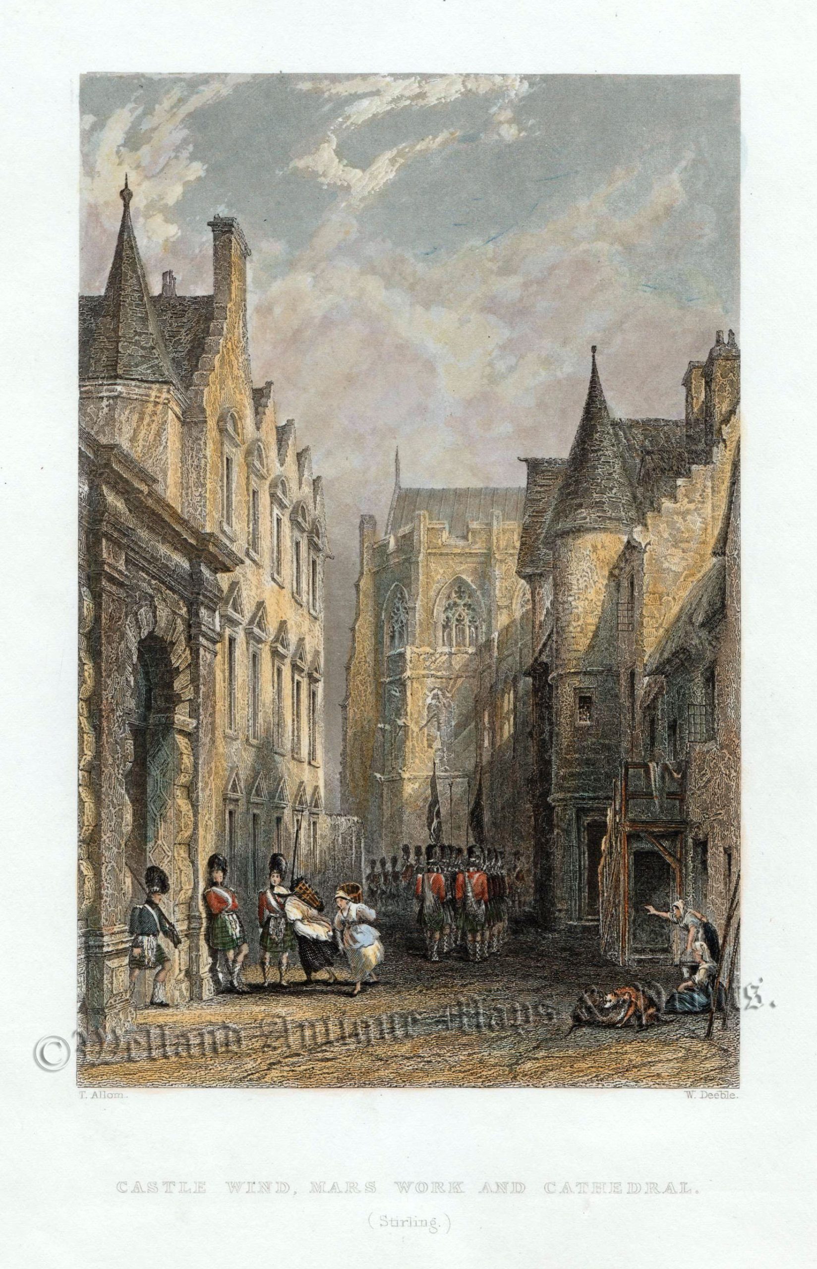 'CASTLE WIND, MARS WORK AND CATHEDRAL.' (Castle Wynd, Mars Wark & Holy ...