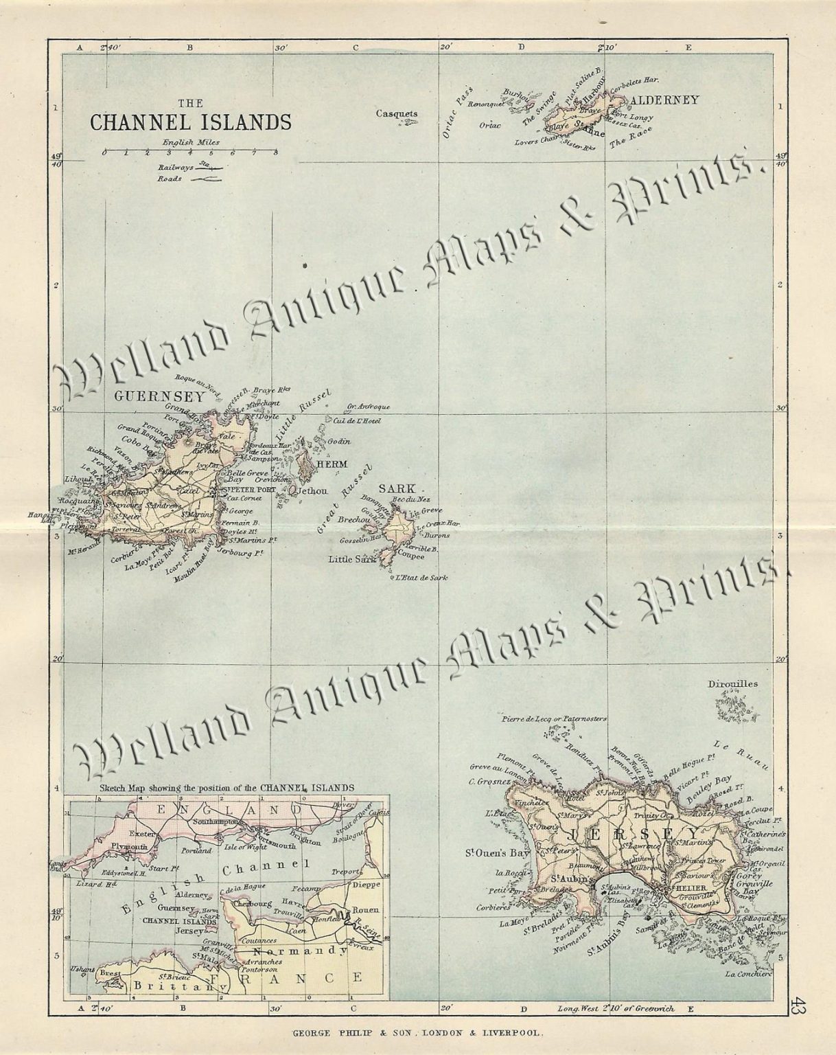Channel Islands Archives - Welland Antique Maps