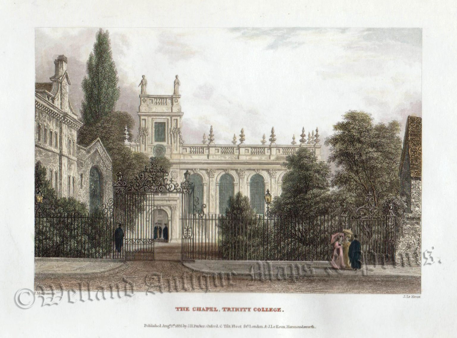 Trinity College Oxford Archives - Welland Antique Maps