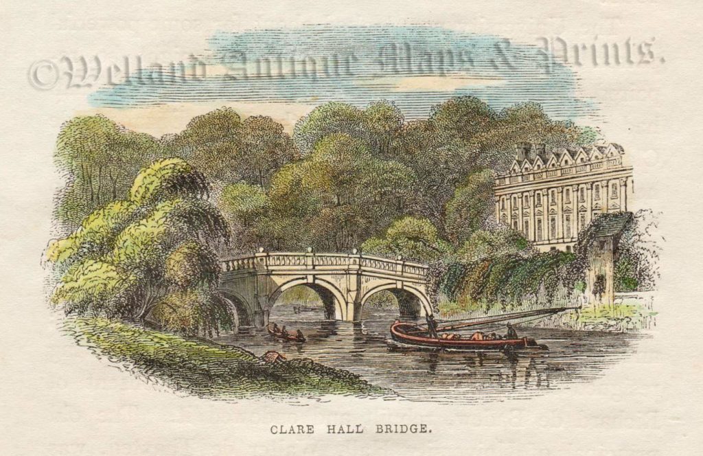 'Clare College & Bridge' by Herbert Railton / C. W. Stubbs c.1903 ...