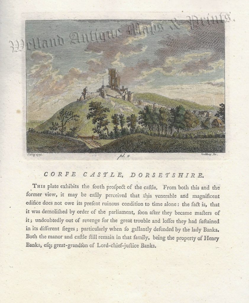 'LULWORTH CASTLE, Dorset.' by Thompson / J. Grieg (Beauties of England ...