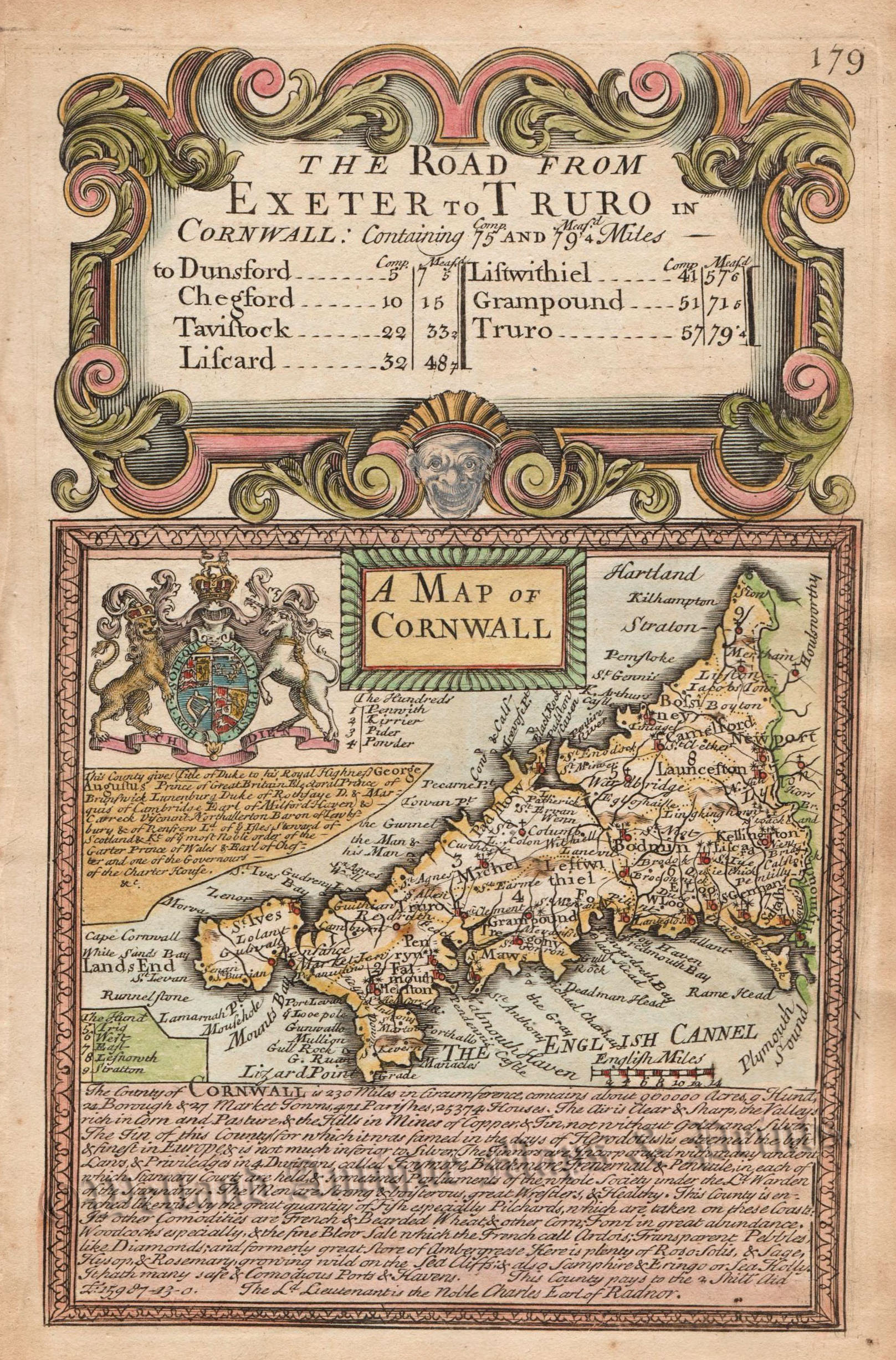 Cornwall Maps Archives - Welland Antique Maps