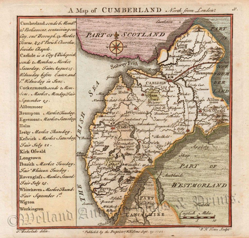 Cumberland Maps Archives - Welland Antique Maps