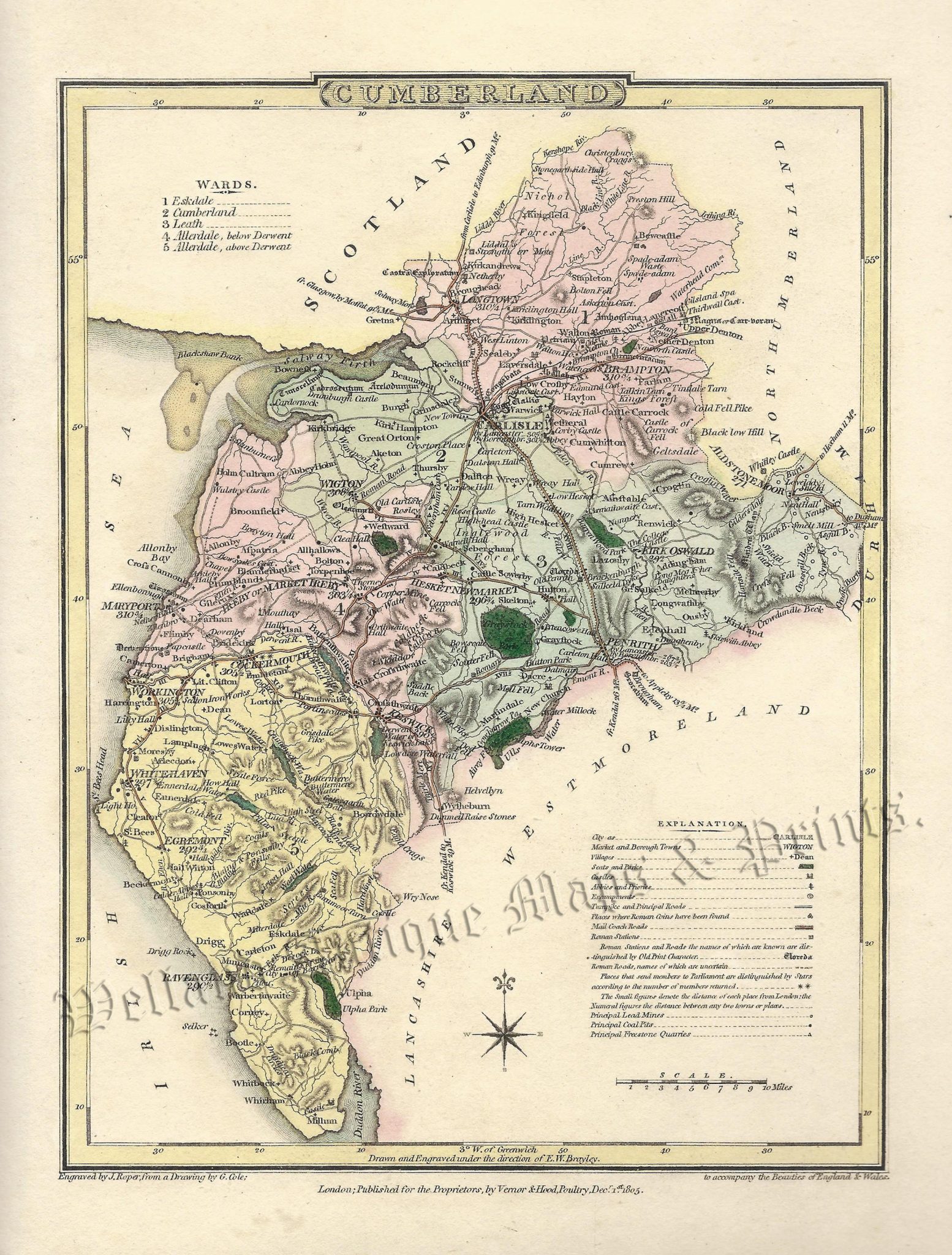 Cumberland Maps Archives - Welland Antique Maps