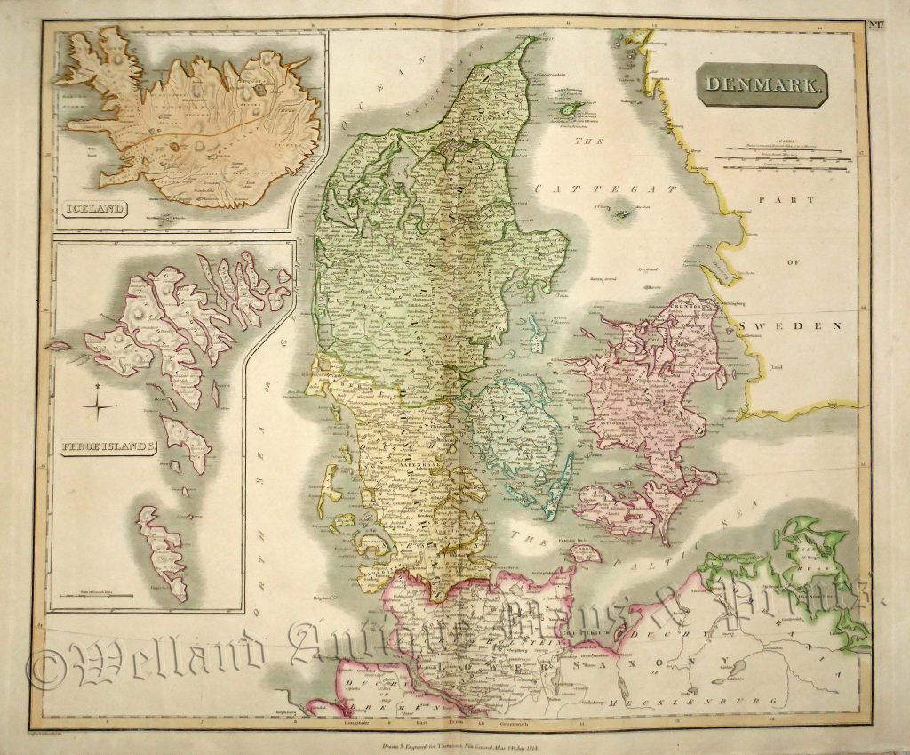 Denmark Only Maps Archives - Welland Antique Maps