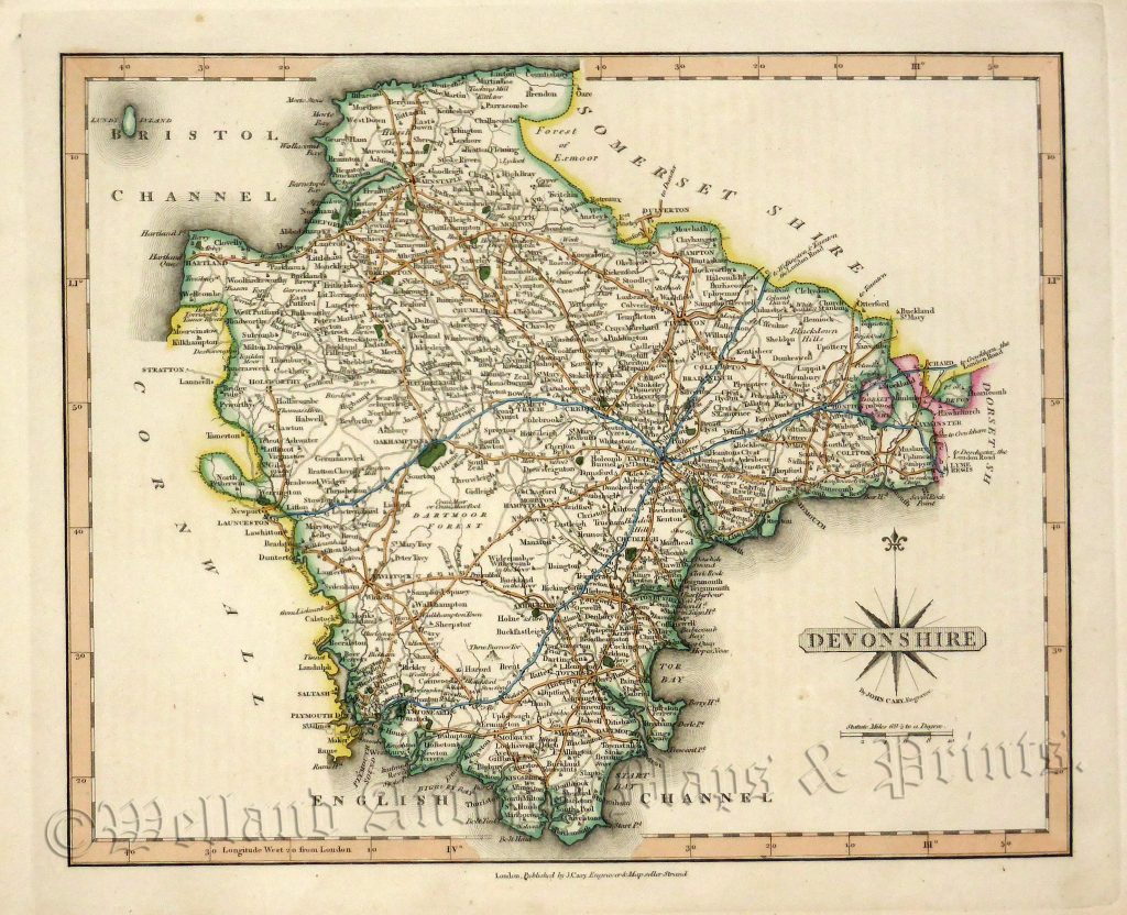 Devon Maps Archives - Welland Antique Maps