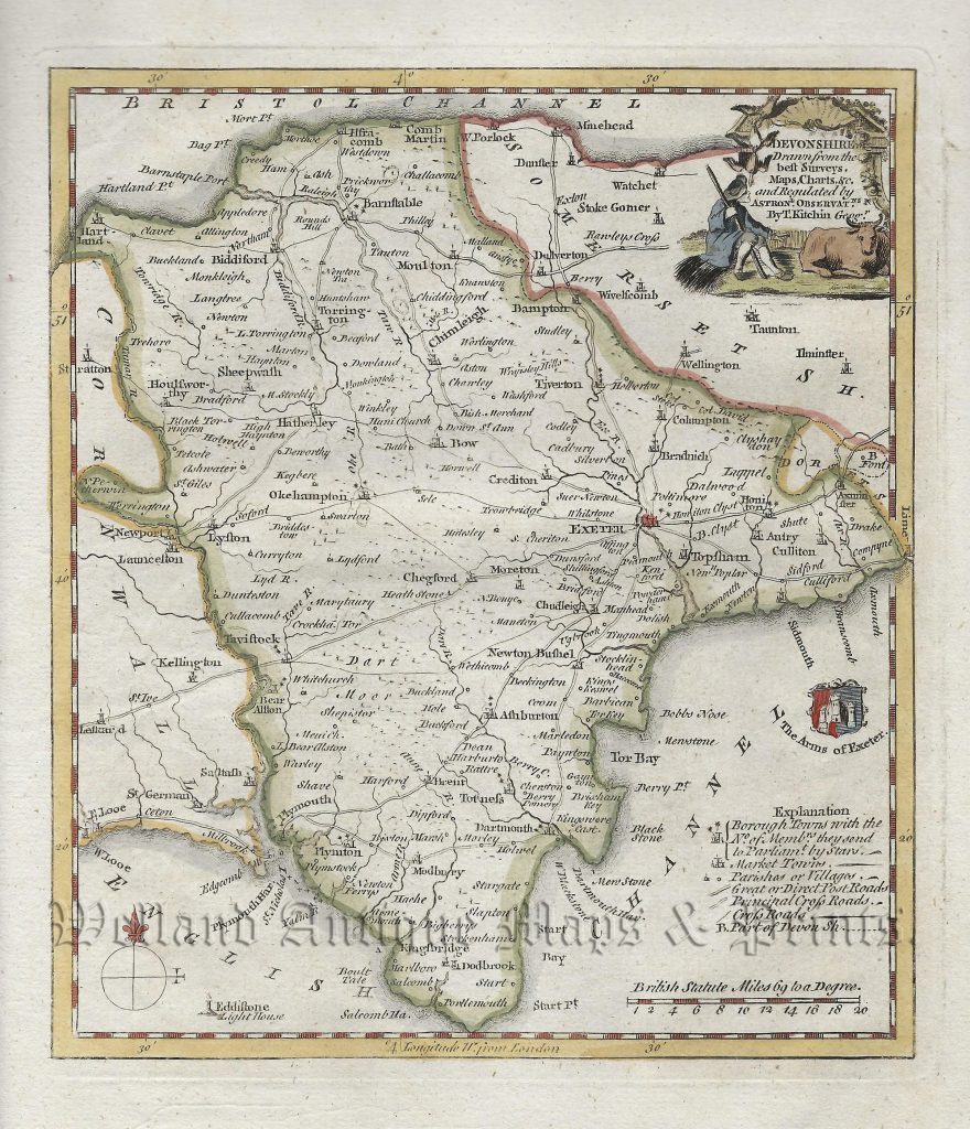 Devon Maps Archives - Welland Antique Maps