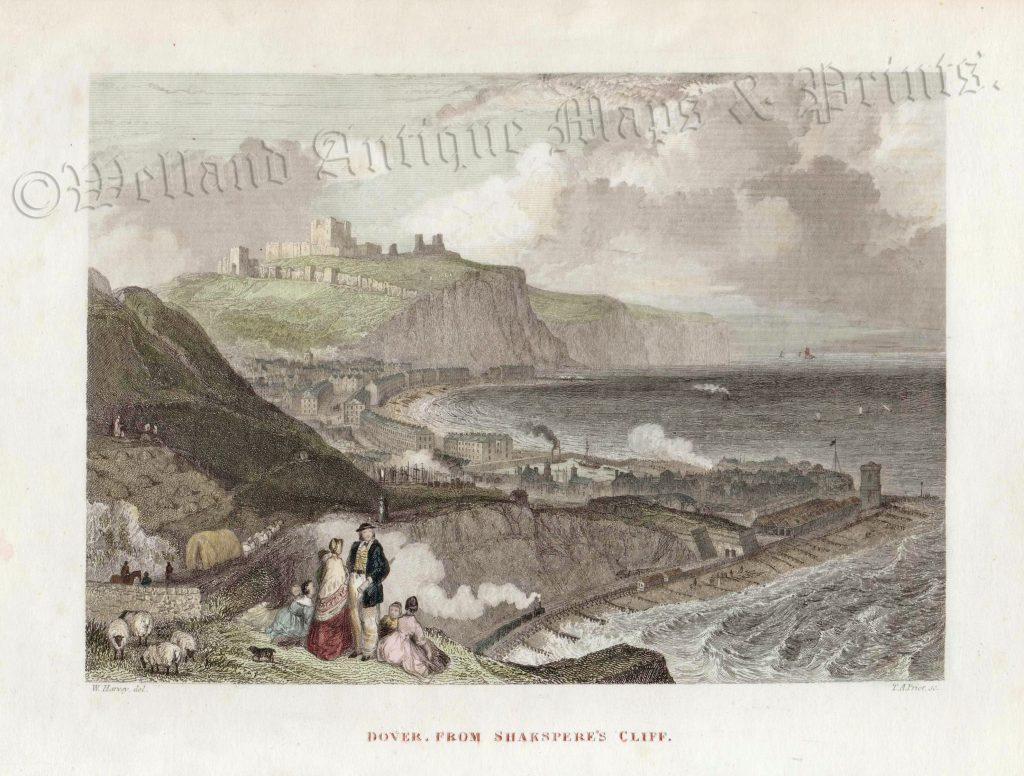 ‘DOVER.’ by J. Nixon / J. Walker c.1800 – Welland Antique Maps