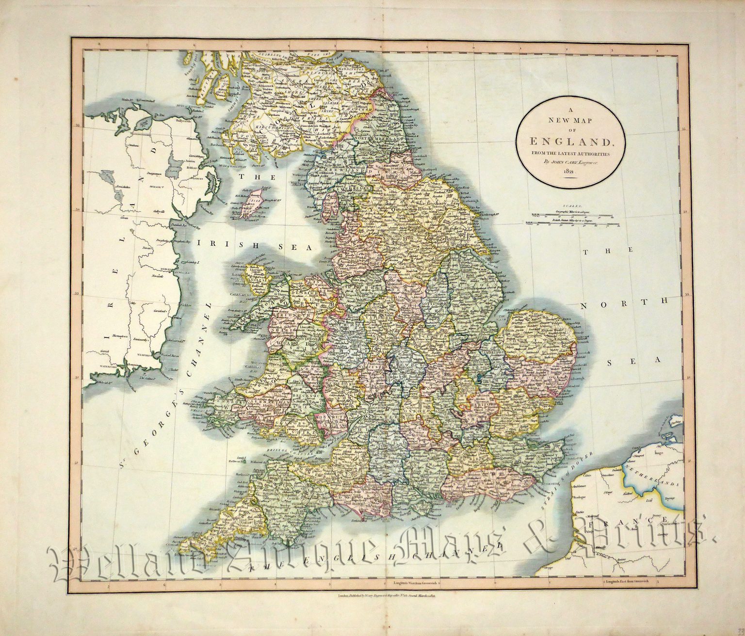 'Cary's New English Atlas' (County Maps) Archives - Welland Antique Maps