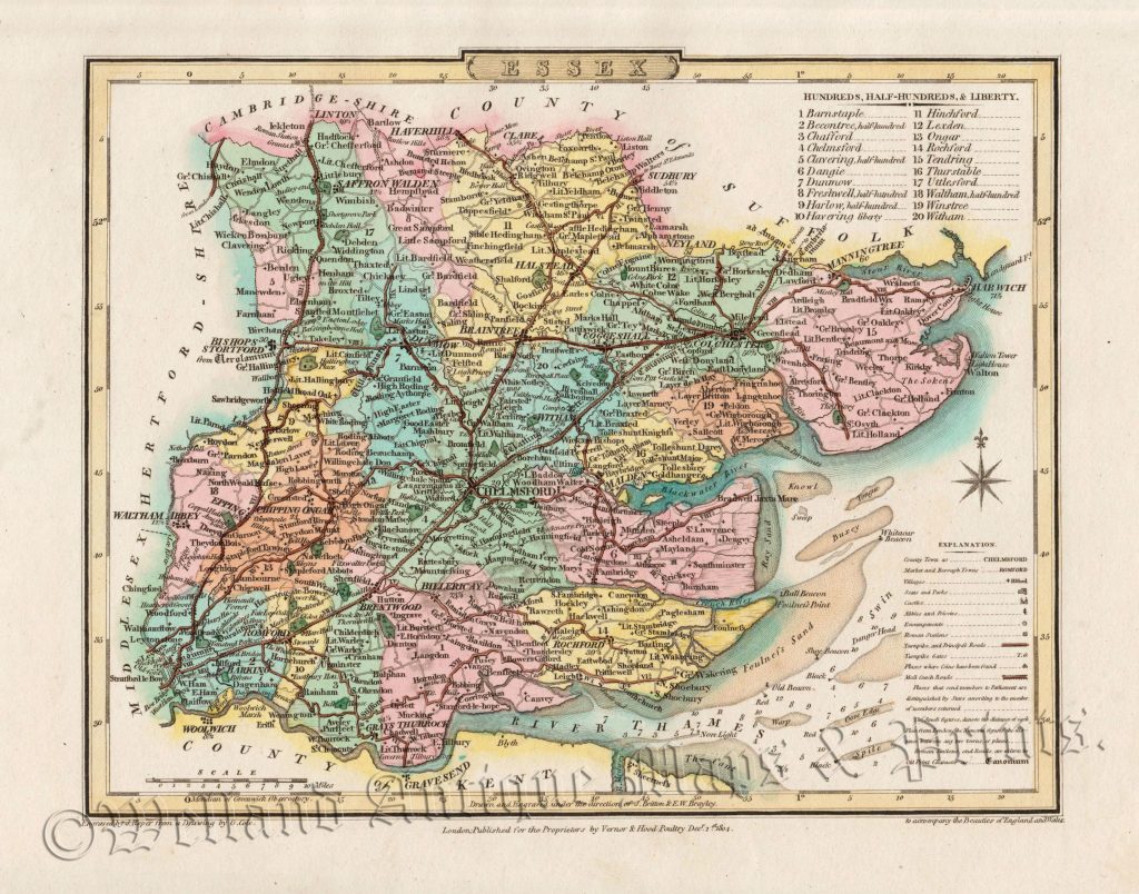 Essex Maps Archives Welland Antique Maps