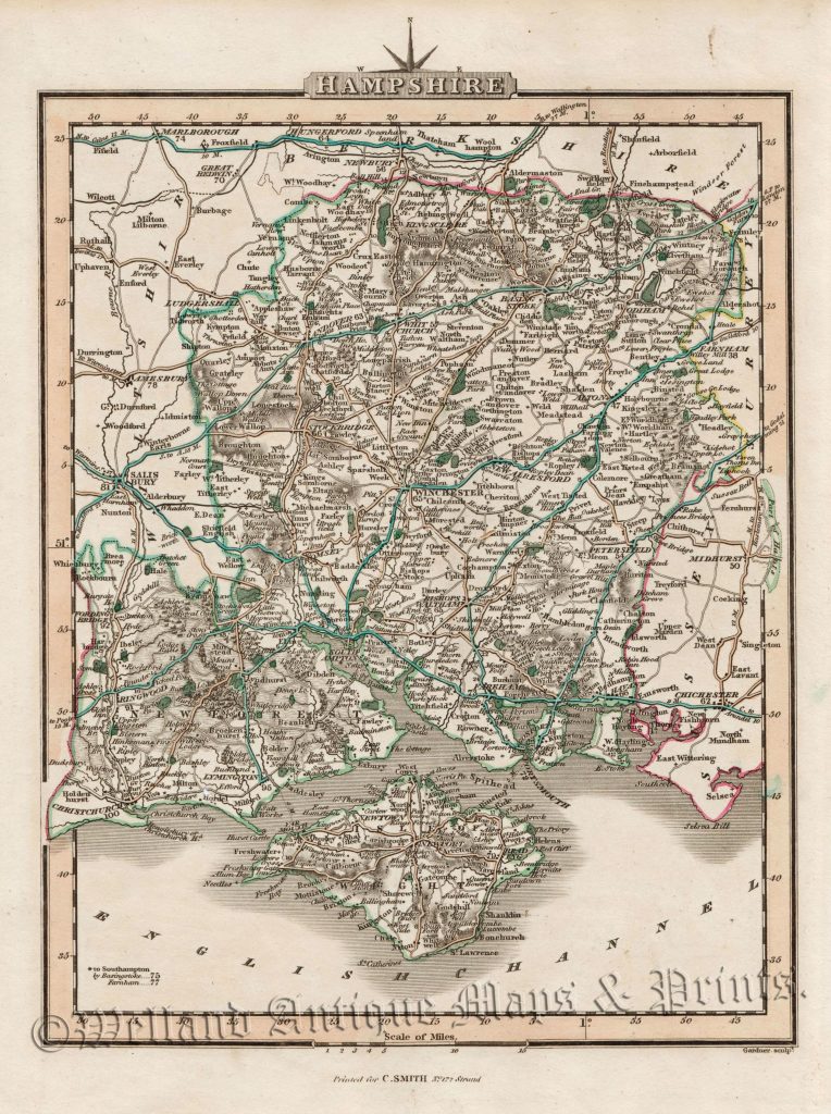 Hampshire Maps Archives - Welland Antique Maps