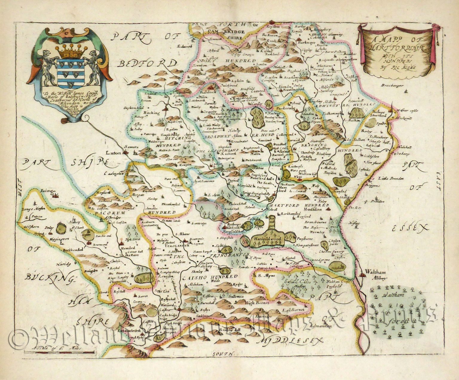 Hertfordshire Maps Archives - Welland Antique Maps