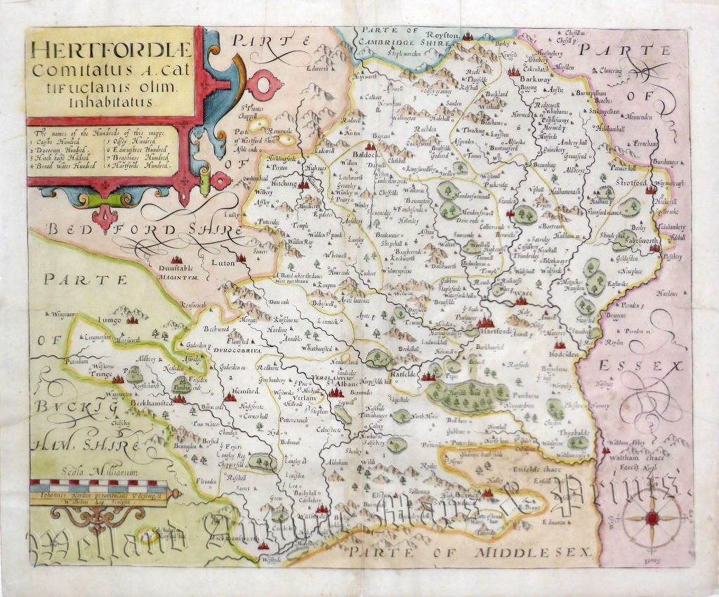 Hertfordshire Maps Archives - Welland Antique Maps