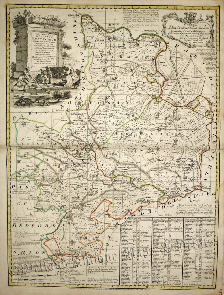 Huntingdonshire Maps Archives - Welland Antique Maps