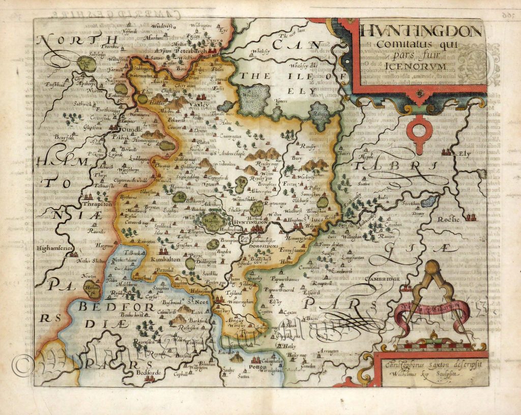 Huntingdonshire Maps Archives - Welland Antique Maps