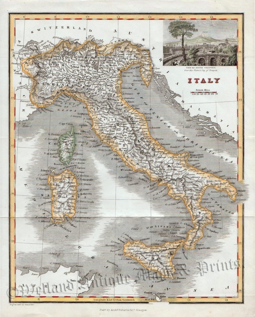 General Maps of Italy Archives - Welland Antique Maps