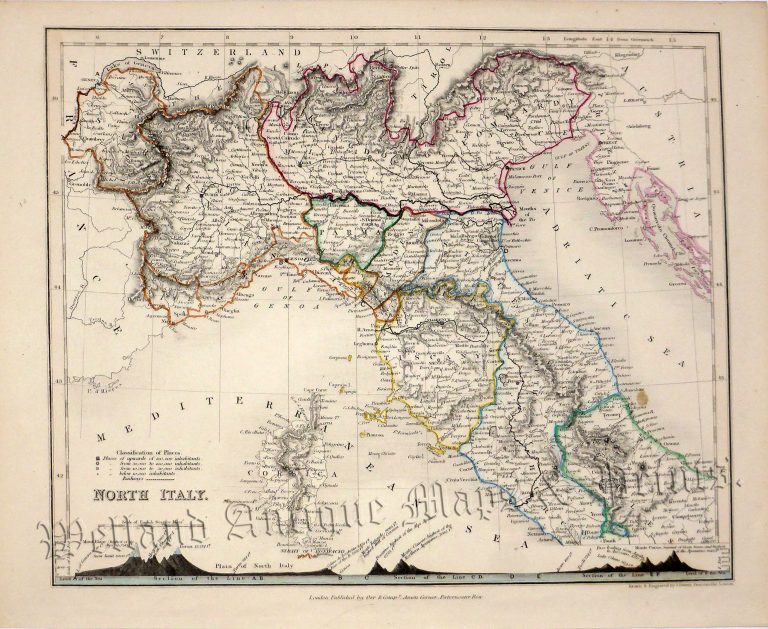 Regional Maps of Italy Archives - Welland Antique Maps
