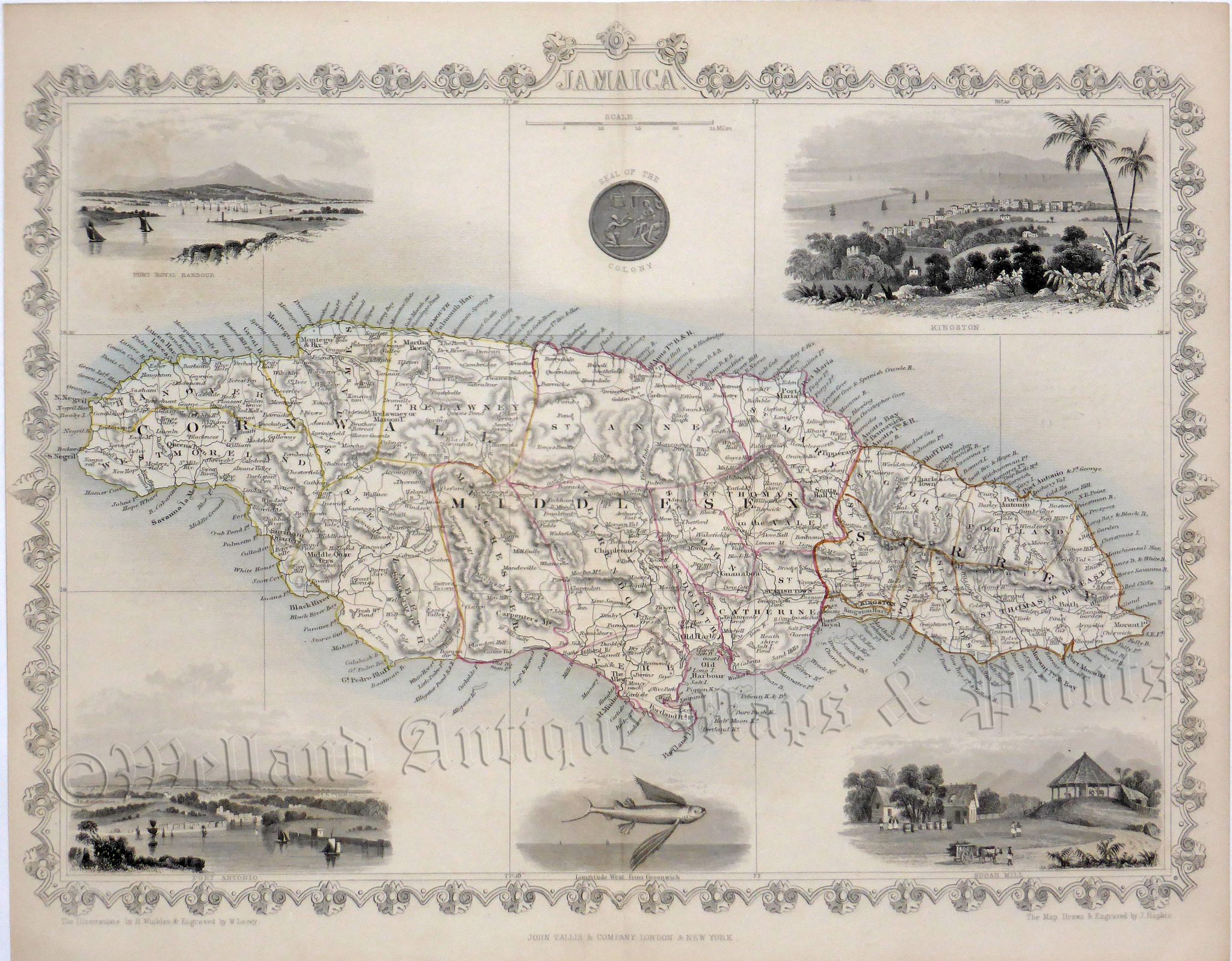 Jamaica Maps Archives - Welland Antique Maps