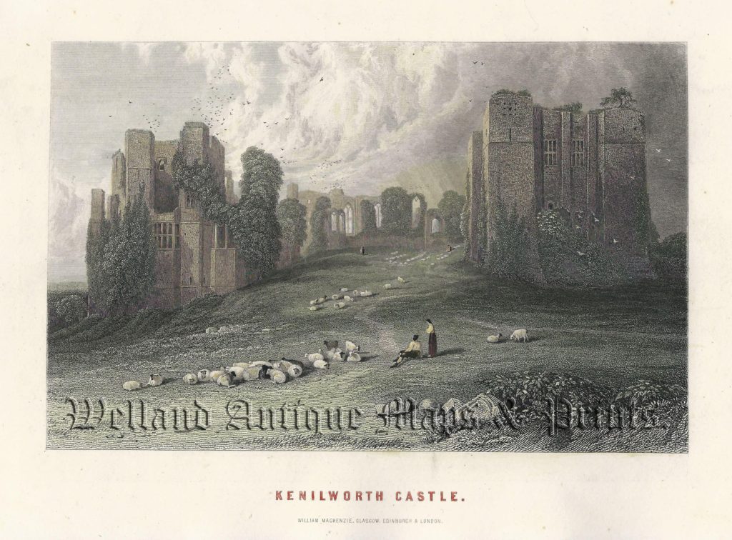 Kenilworth Castle Archives - Welland Antique Maps
