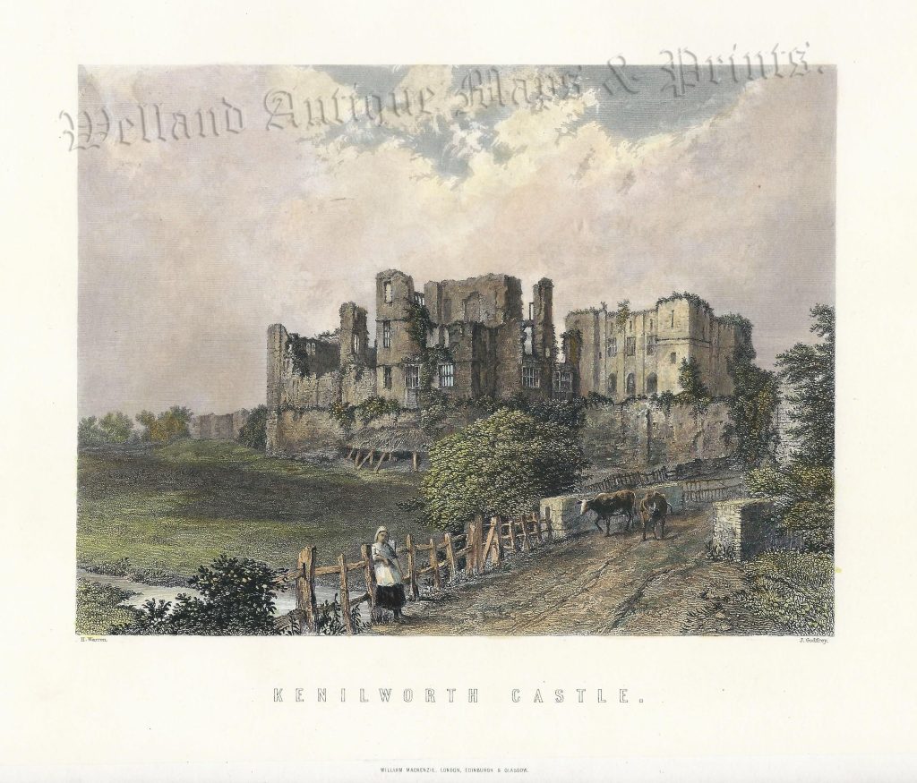 Kenilworth Castle Archives - Welland Antique Maps