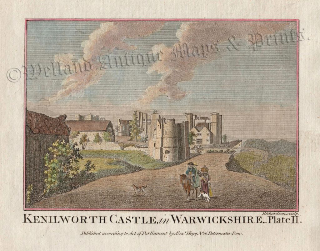'KENILWORTH CASTLE in the 16th Century' by J. Brandard / Hinchcliff c ...