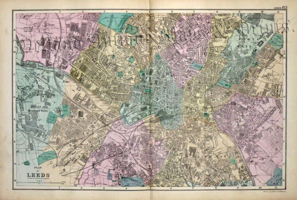 Leeds Prints Archives - Welland Antique Maps