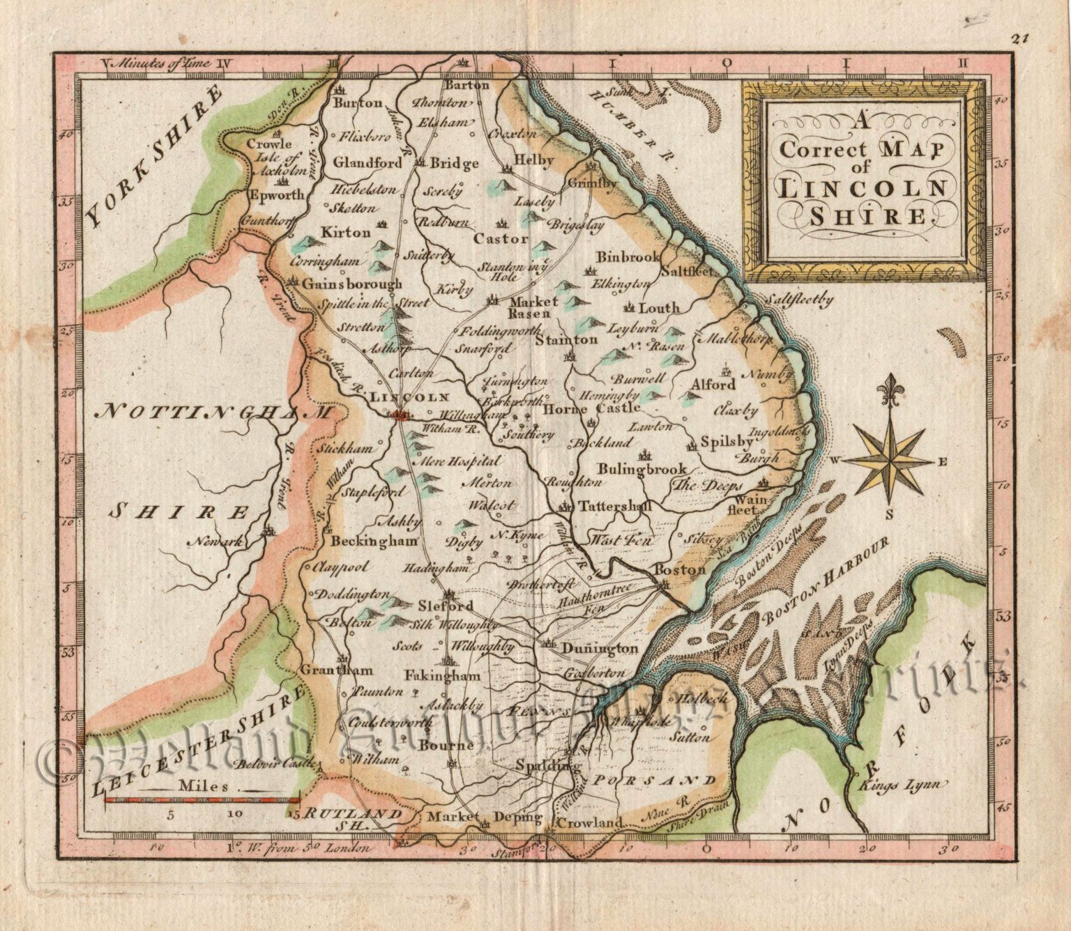 Lincolnshire Maps Archives - Welland Antique Maps