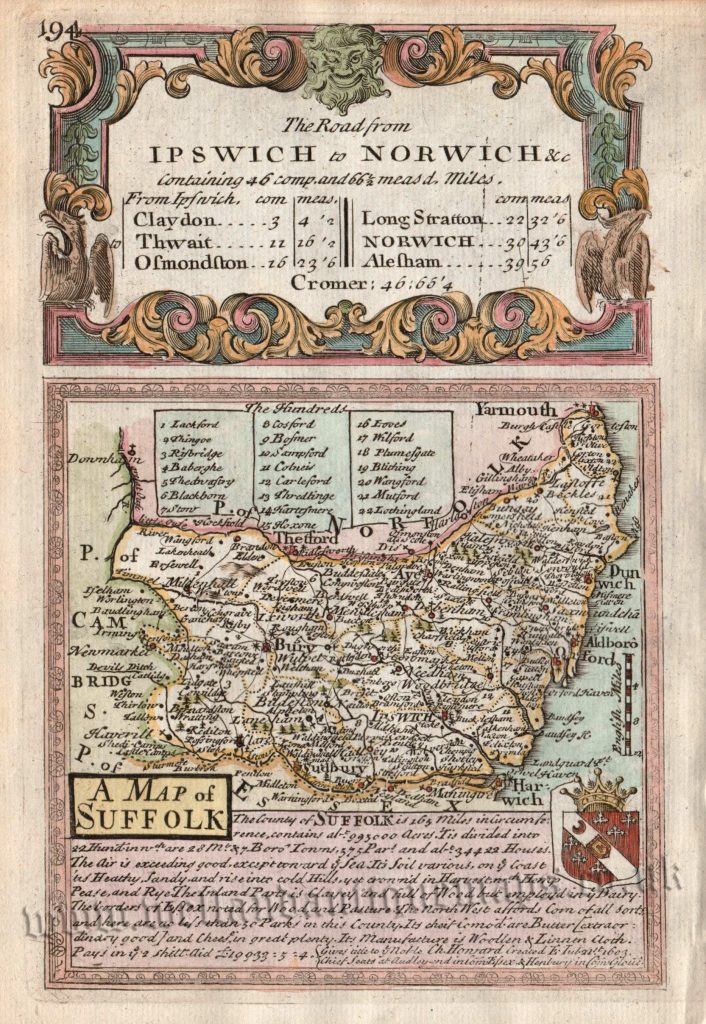 Suffolk Maps Archives - Welland Antique Maps