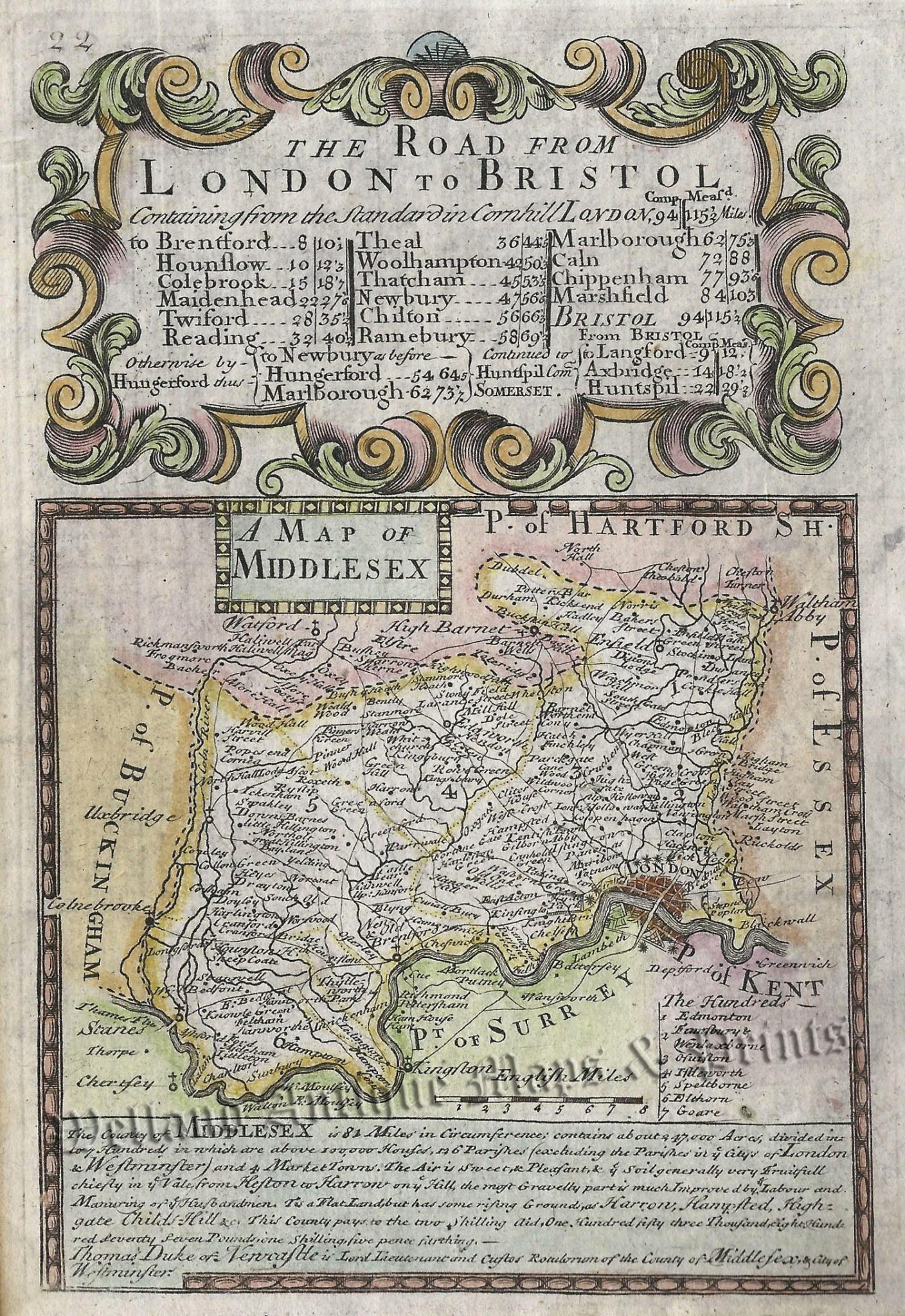 Middlesex Maps Archives - Welland Antique Maps