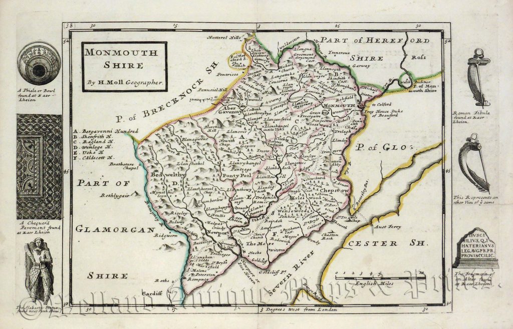 Monmouthshire Maps Archives - Welland Antique Maps