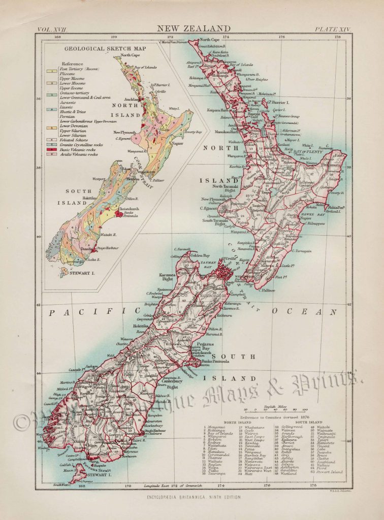 New Zealand Archives - Welland Antique Maps