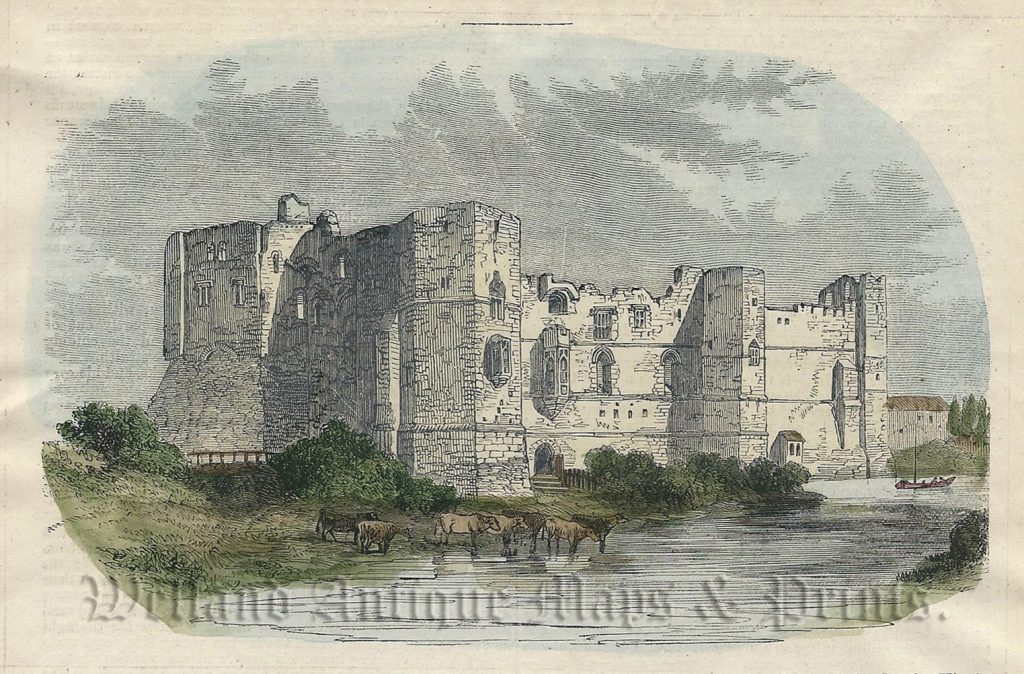 'Newark Castle, Nottinghamshire.' by Sparrow / Grose - Welland Antique Maps