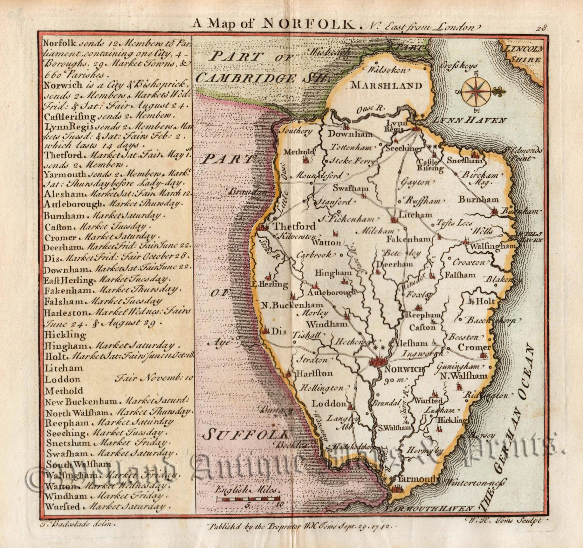 Norfolk Maps Archives - Welland Antique Maps