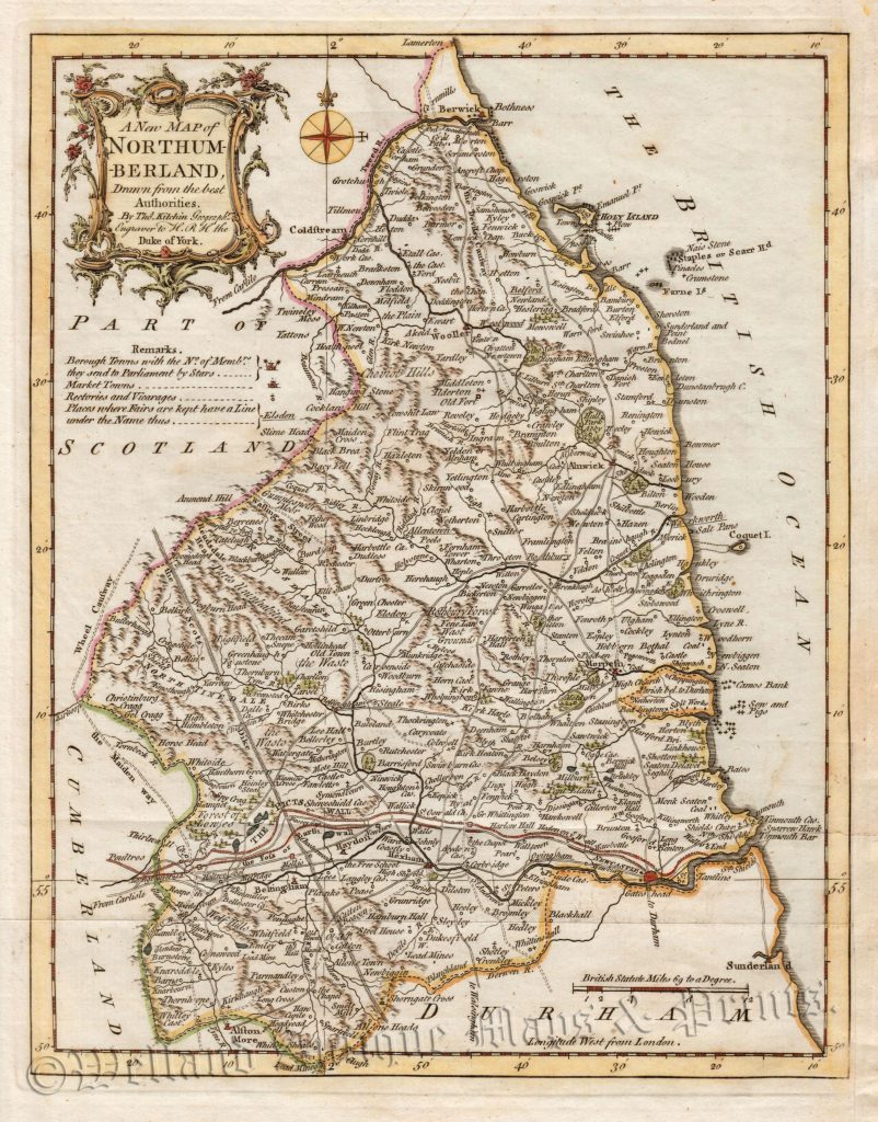 Northumberland Maps Archives - Welland Antique Maps