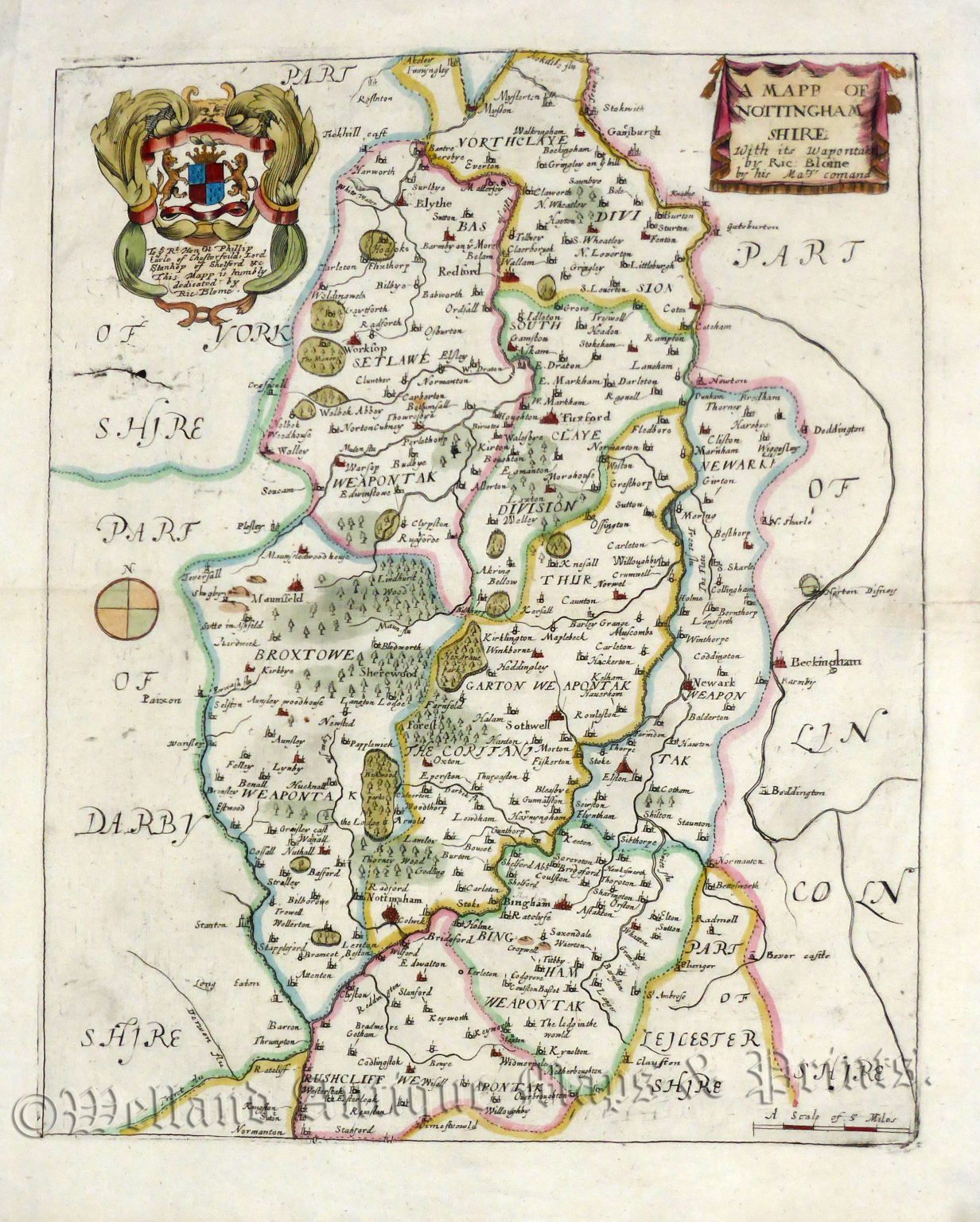 Nottinghamshire Maps Archives - Welland Antique Maps