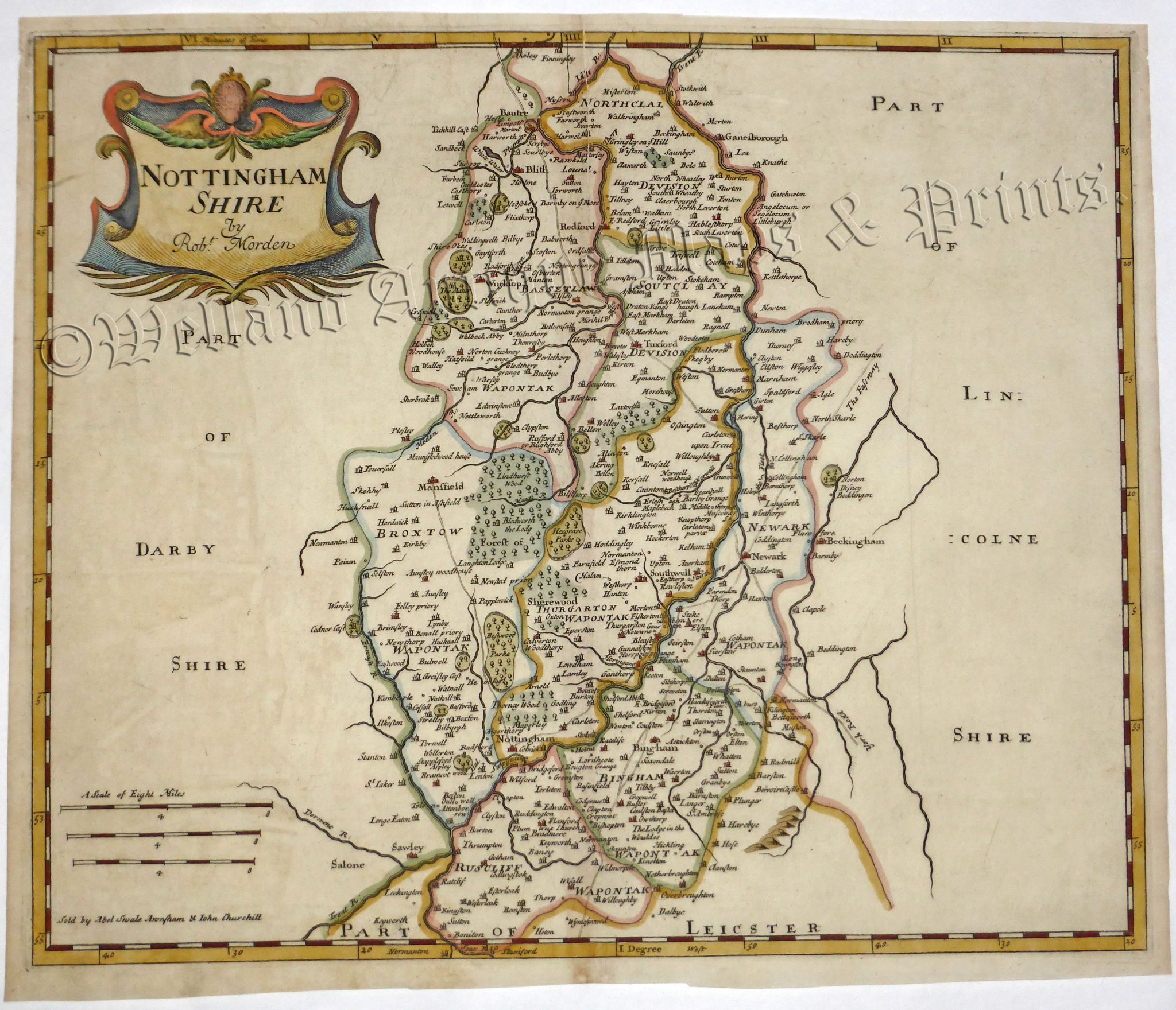Nottinghamshire Maps Archives - Welland Antique Maps